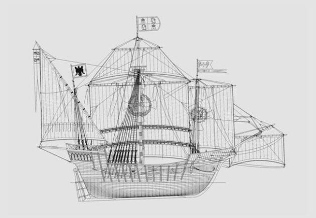 Modellino Santa Maria - Model Ship Kits Shop By Maris Stella