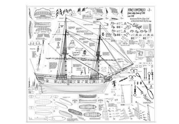 HMS Ontario Model Ship Kit – 1:48 Premium Wooden Model - Model Ship ...