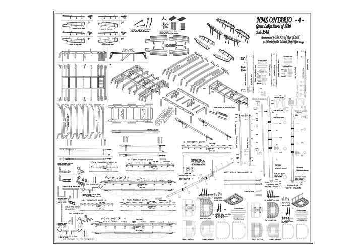 HMS Ontario Model Ship Kit – 1:48 Premium Wooden Model - Model Ship ...